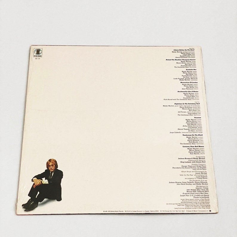 Vintage Warren Zevon Excitable Boy Vinyl Record LP 1978 Album - Etsy