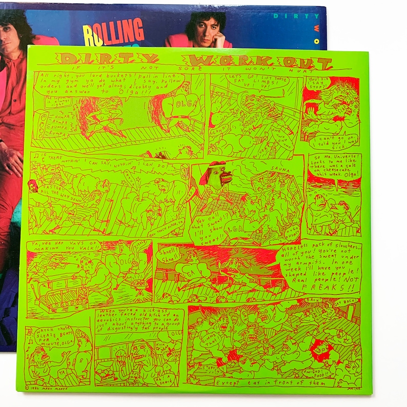 Vintage the Rolling Stones Dirty Work LP Record Album Vinyl Original ...