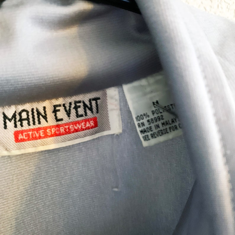 Vintage Main Event Silver and Red Track Athletic Jacket Size - Etsy