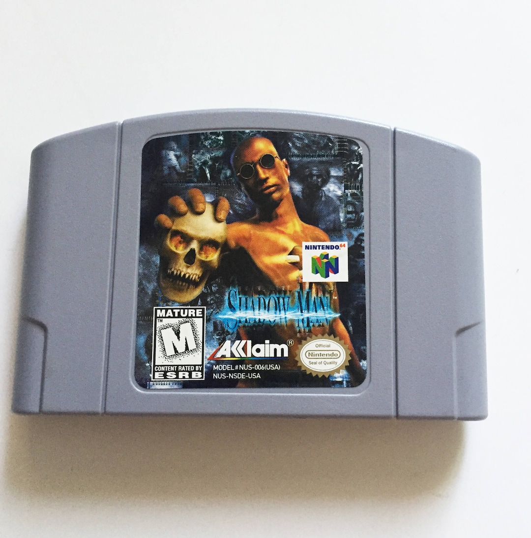 Vintage Shadow Man Nintendo 64 Tested Excellent Very Clean N64 Video Game Etsy