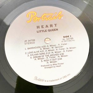 Vintage Heart Little Queen LP Record Vinyl Album 12" Original 1977 70s ...