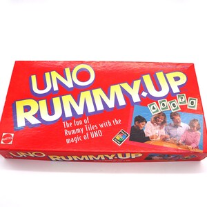 Vintage UNO Rummy up Board Game Complete 1993 Mattel 90s Toys 1990s ...