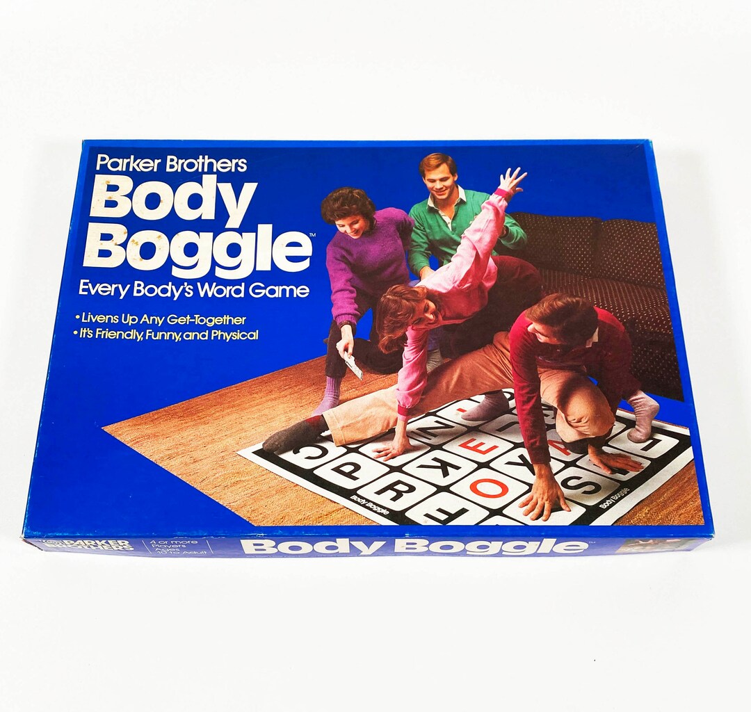 Vintage Body Boggle Board Game Complete 1984 80s Word Games - Etsy