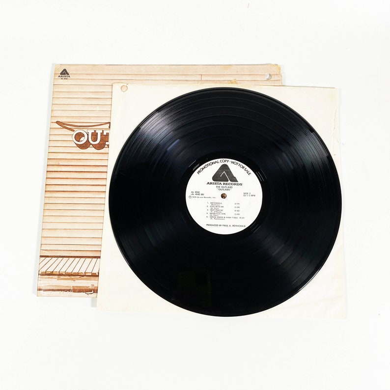 Vintage the Outlaws Debut Self Tiled Album Promo LP Record Vinyl 12 ...