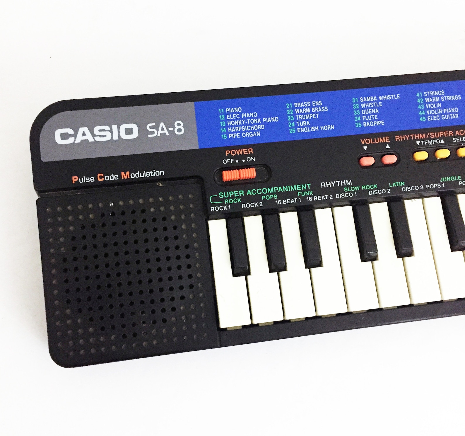 Vintage Casio SA-8 Music Synth Keyboard Circuit Bending Synthesizer ...