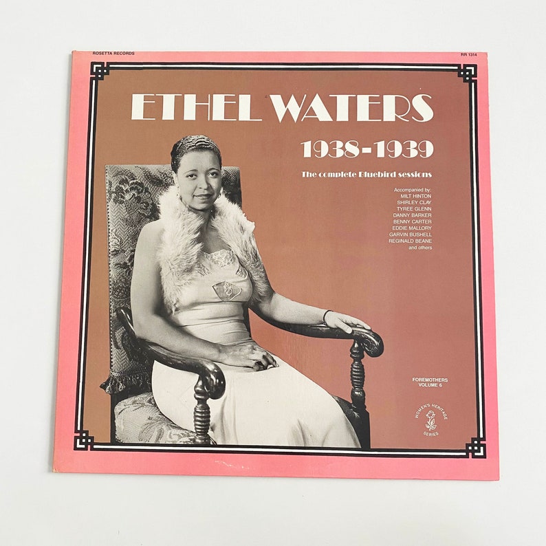 Vintage Ethel Waters 1938 1939 Foremothers Volume 6 Vinyl LP - Etsy