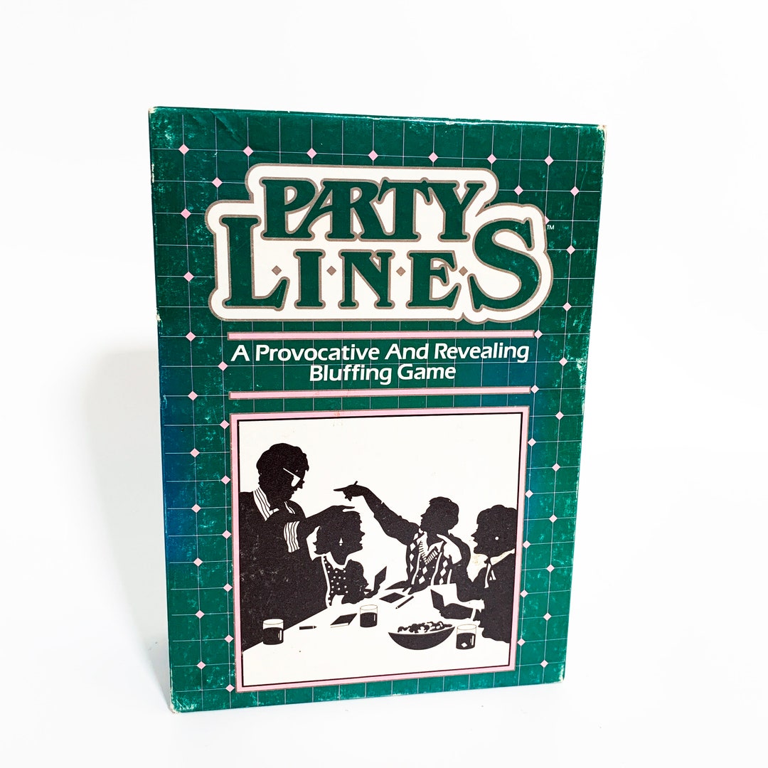 Vintage Party Lines Board Game 1985 Complete Excellent 100% Complete ...