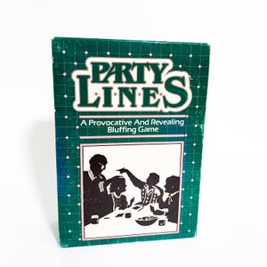 Vintage Party Lines Board Game 1985 Complete Excellent 100% Complete ...