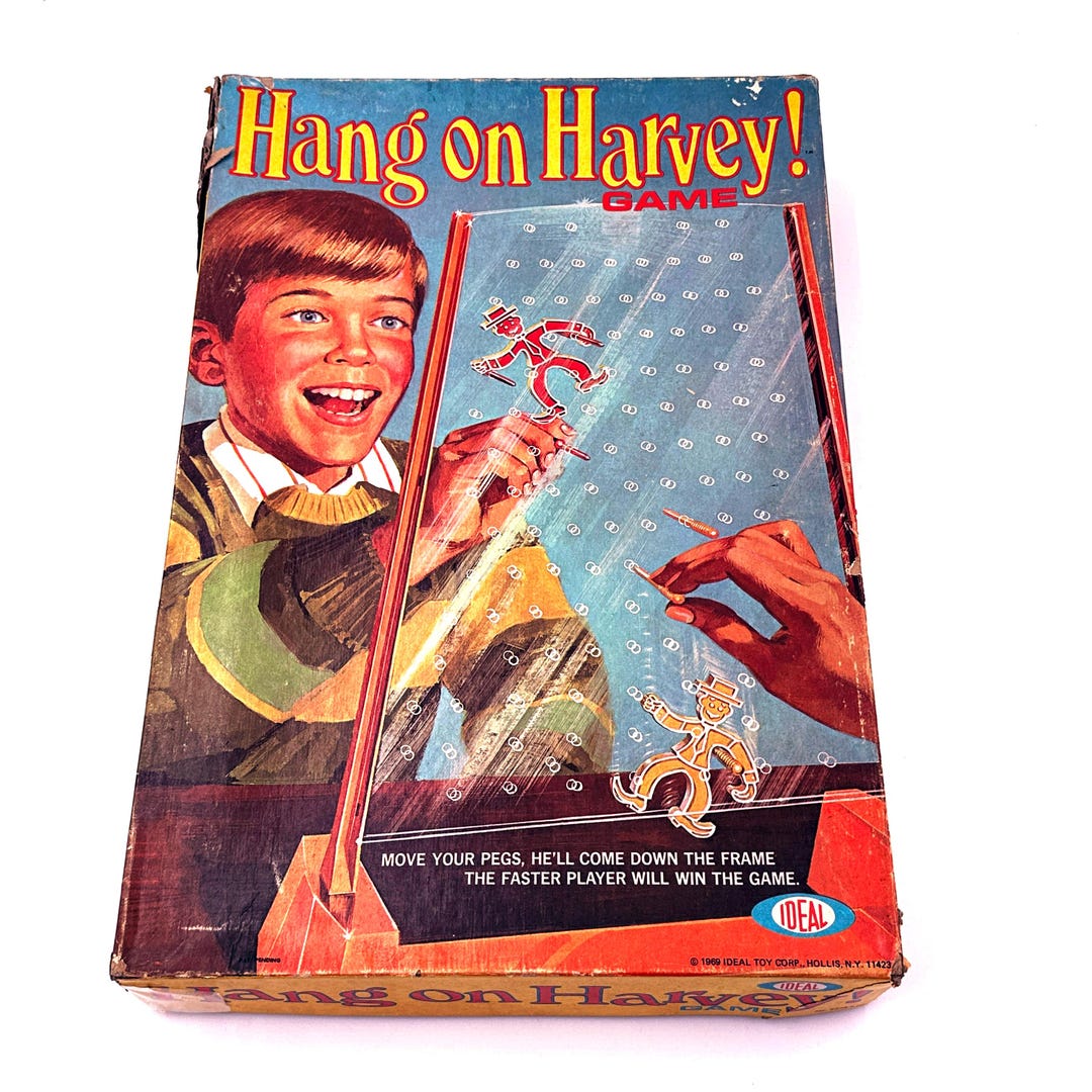 Vintage Hang on Harvey Game 1969 Board Games 60s 1960s Toys Complete - Etsy