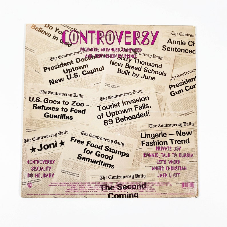 Vintage Prince Controversy Vinyl Album LP Records 1981 80s | Etsy