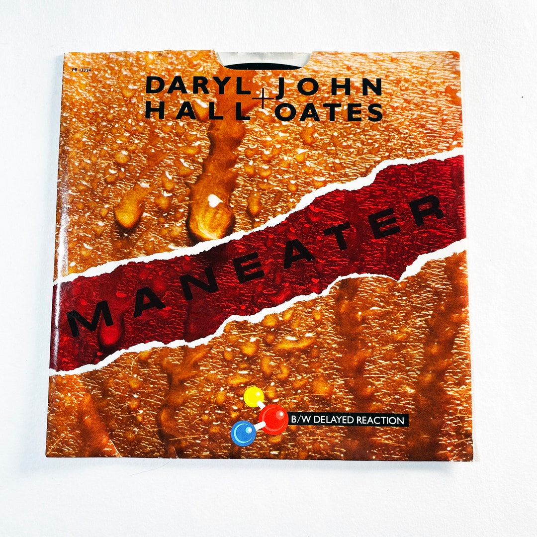 Vintage Daryl Hall & John Oates Maneater 7" Inch Single 45 Record Vinyl ...