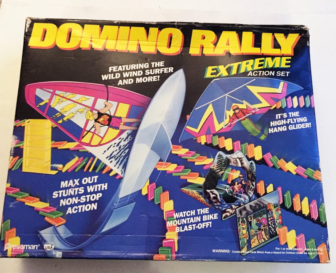 Vintage Domino Rally Extreme Set Board Game 1992 - Etsy