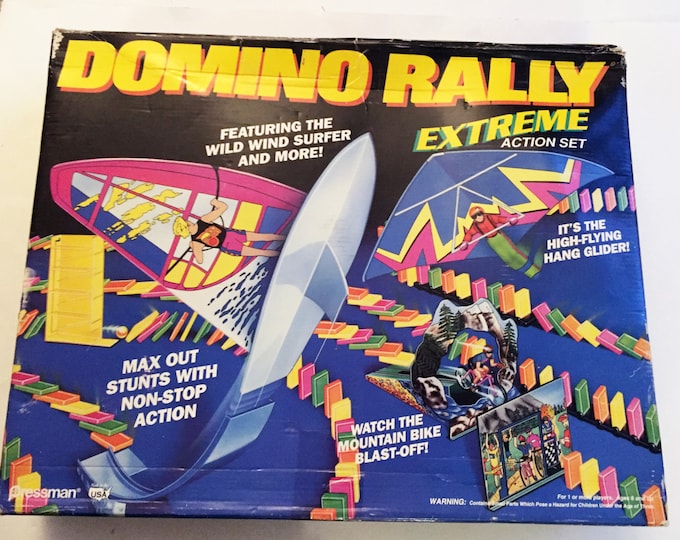 Vintage Domino Rally Extreme Set Board Game 1992 - Etsy