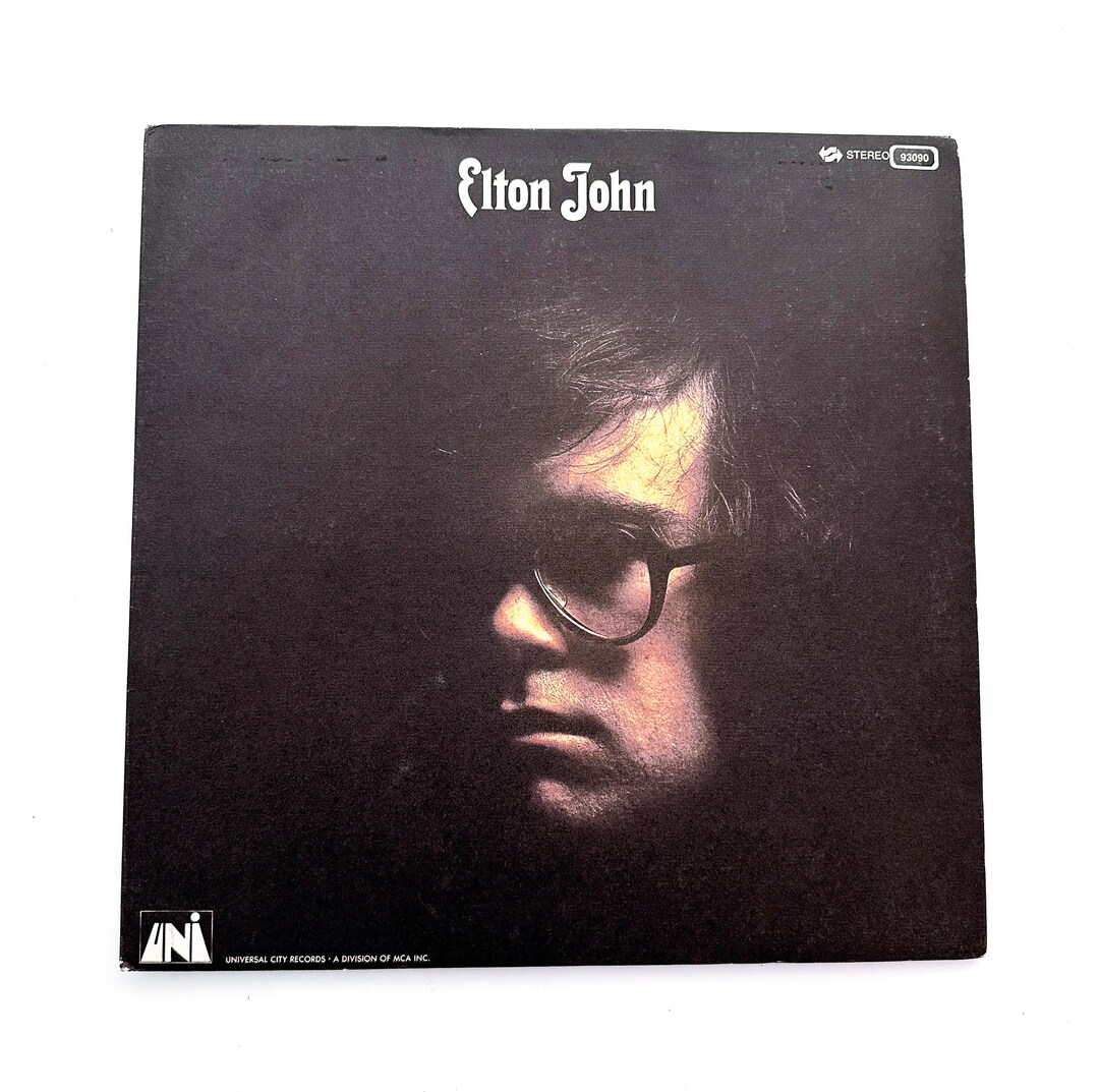 Vintage Elton John Self Titled LP Record Vinyl Album 12" 1970 70s ...