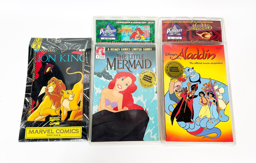 Vintage 1990s the Little Mermaid Aladdin Lion King Disney Treat ...