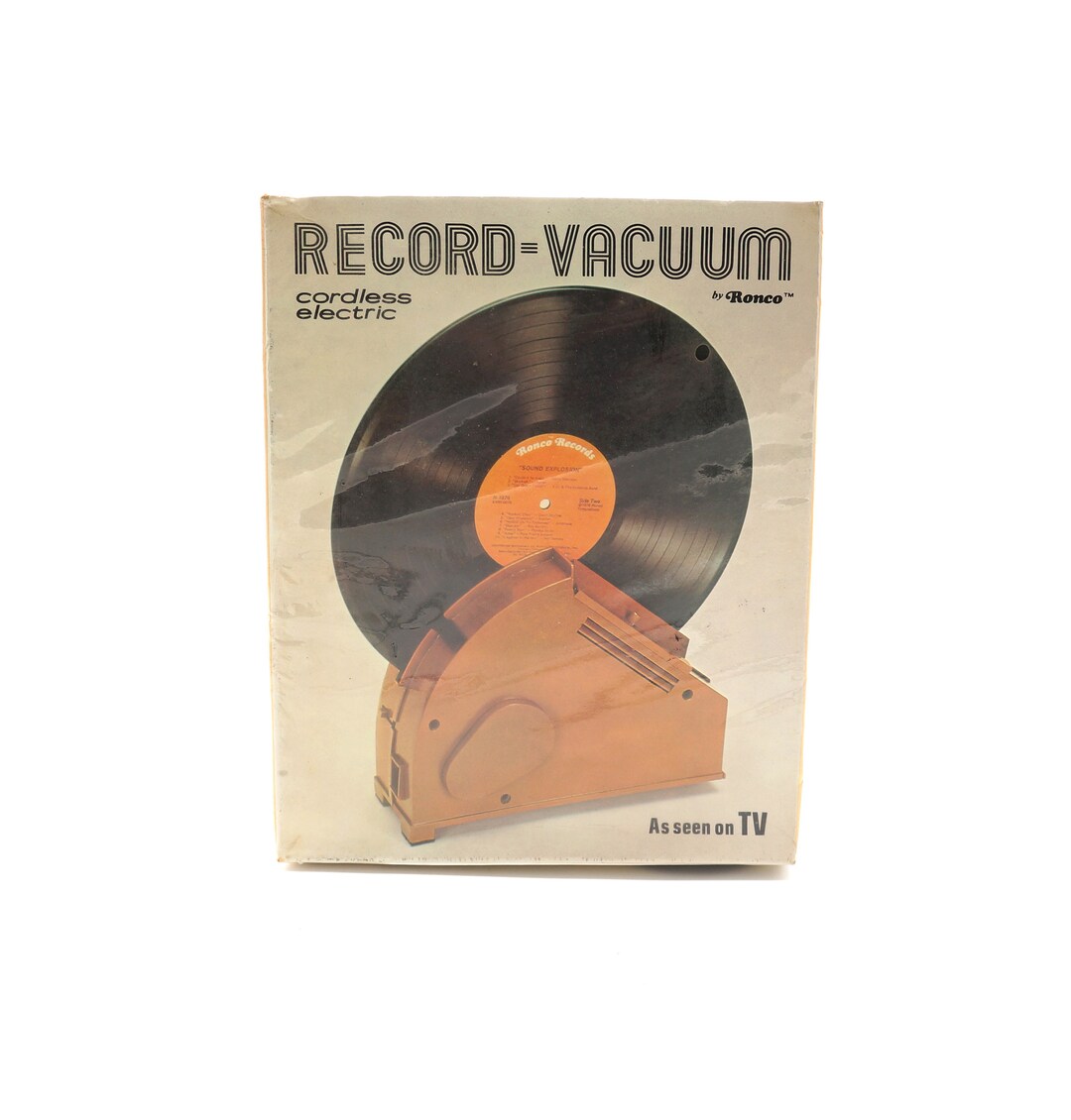 Vintage 70s Ronco Record Vacuum Sealed New Old Stock Cordless Vinyl ...