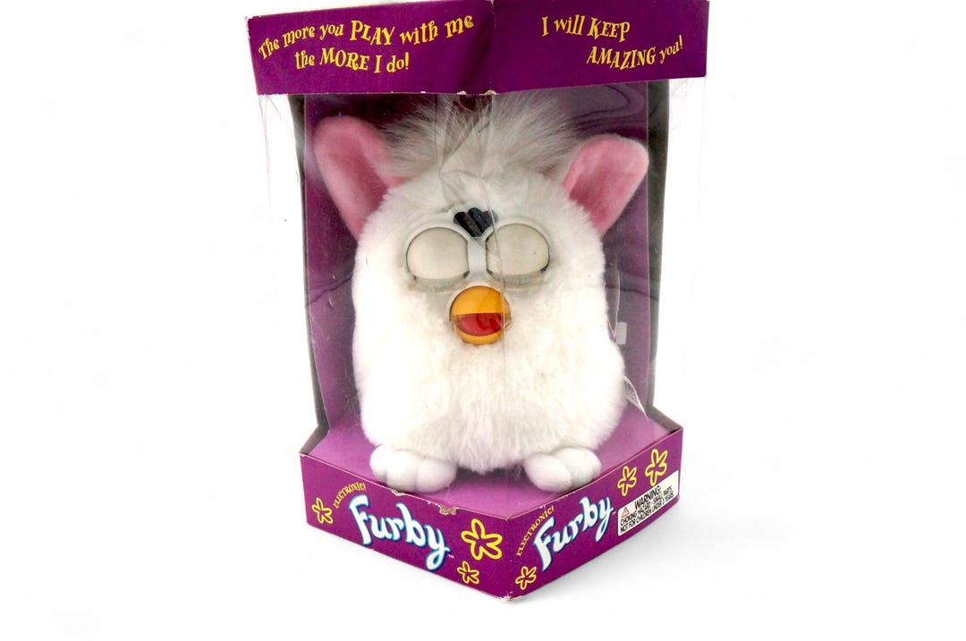 Vintage Pink White Furby 1990s Tested and Works With Tags by Tiger ...