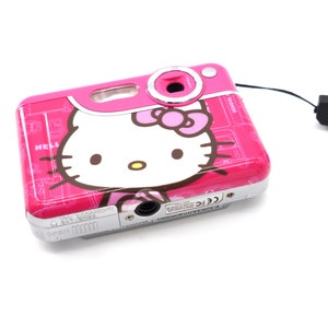 Vintage Rare Hello Kitty Pink Digital Camera Digi Zoom AF Point Shoot ...