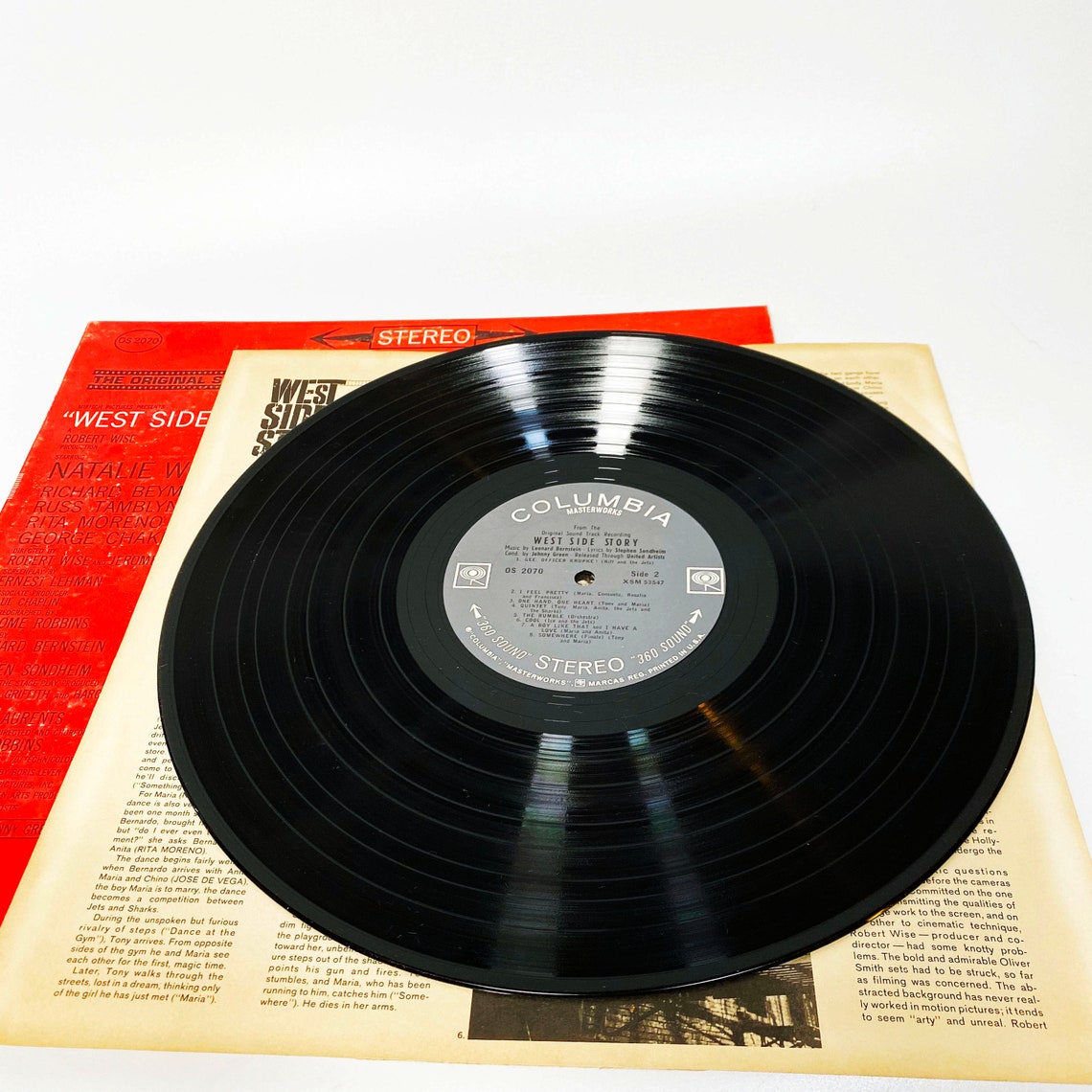 Vintage West Side Story Vinyl Musical the Original Soundtrack - Etsy