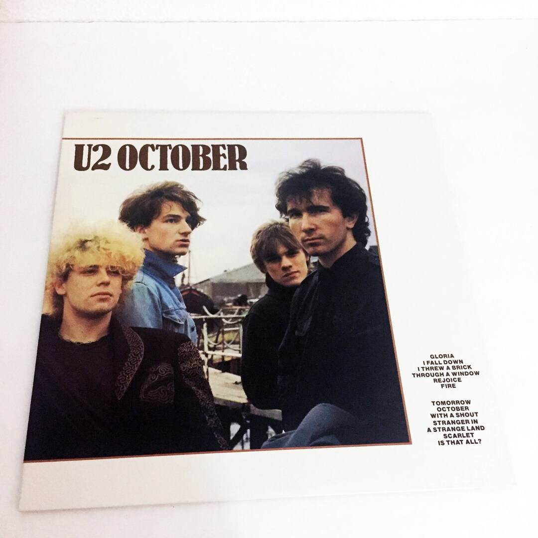 Vintage Original U2 October LP With Liner Record Album Vinyl 1981 Bono 1980s 80s - Etsy