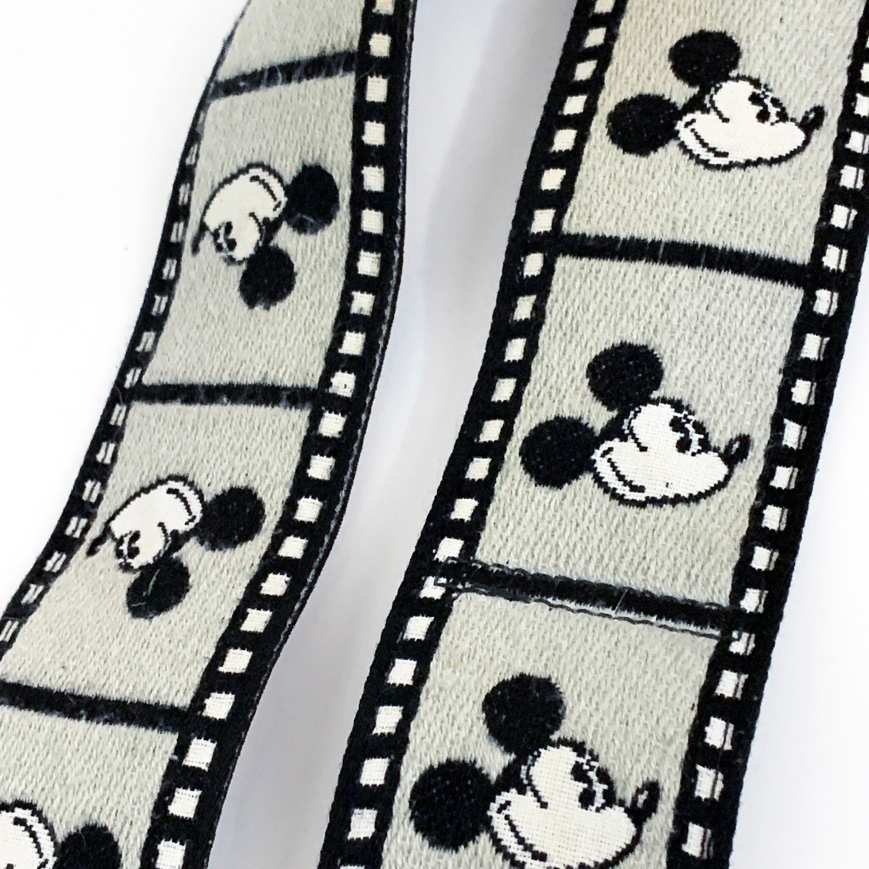 Vintage Disney Mickey Mouse Pattern Camera Strap Black White Camera ...