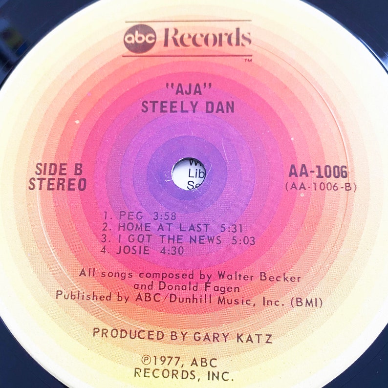 Vintage Steely Dan Aja 1977 LP Record Vinyl Album 12 70s - Etsy