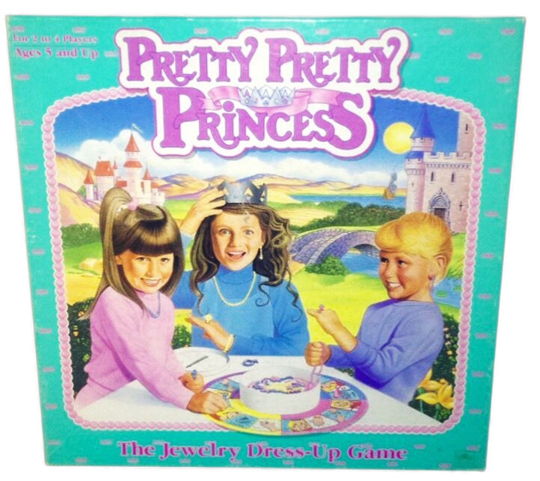 Vintage 1990 Pretty Pretty Princess Board Game Complete 90s Girl 1990s ...