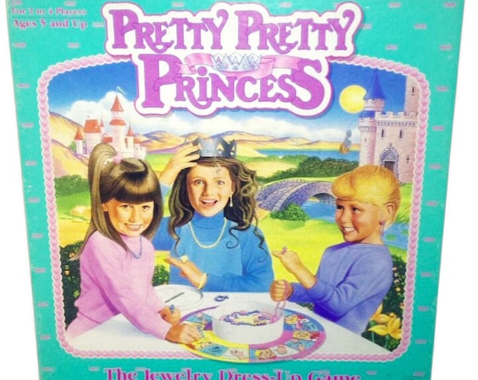 Vintage 1990 Pretty Pretty Princess Board Game Complete 90s Girl 1990s ...