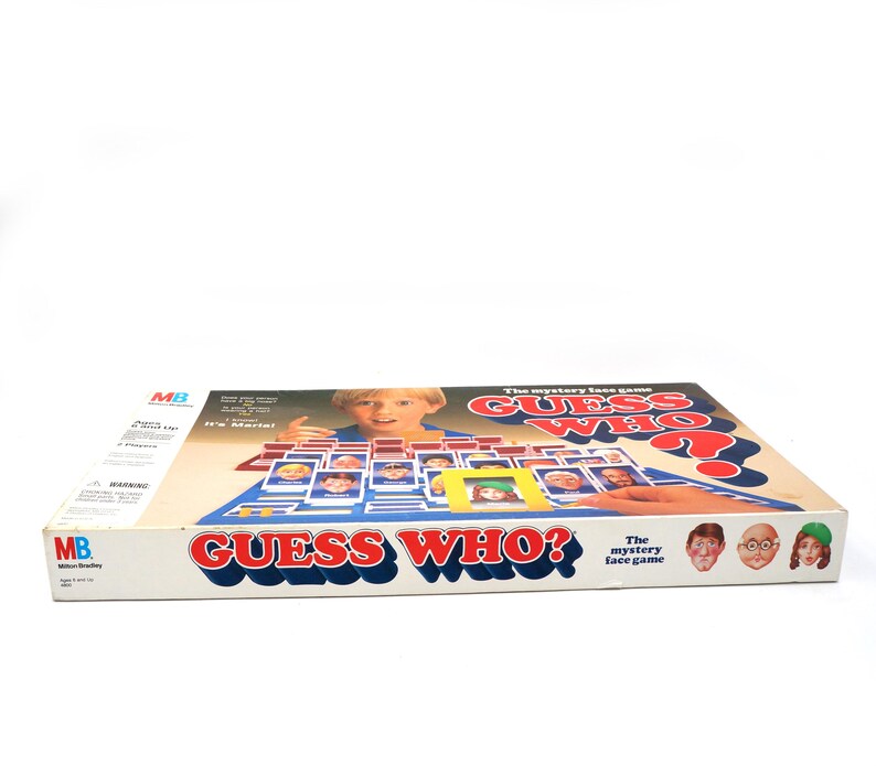 Vintage Guess Who Board Game Milton Bradley Complete 1987 80s Games 90s ...