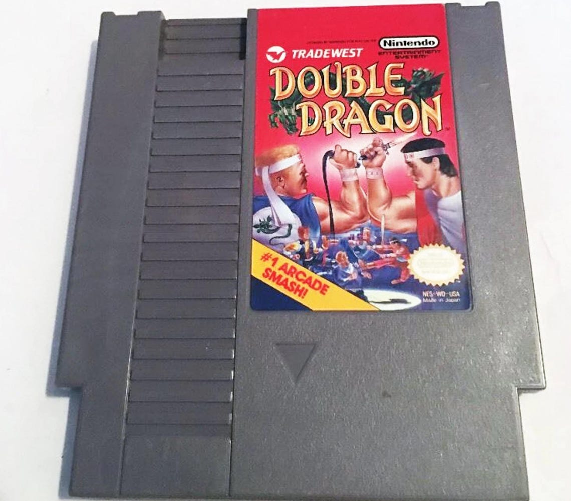 Vintage Double Dragon Nintendo NES Video Game Original - Etsy