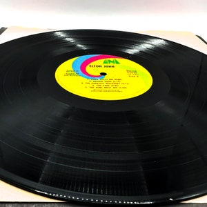 Vintage Elton John Self Titled LP Record Vinyl Album 12" 1970 70s ...
