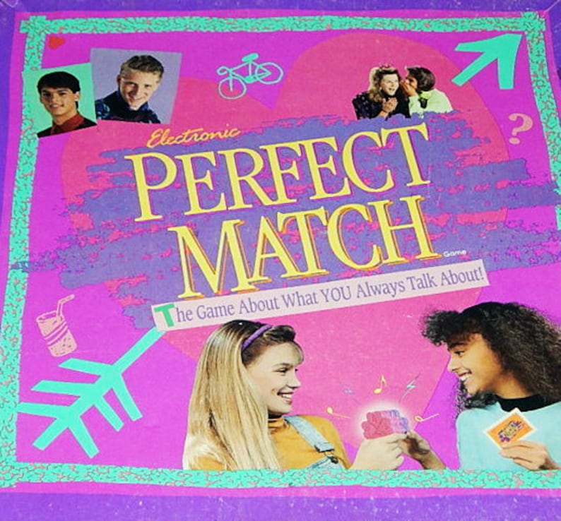 Vintage Electronic Perfect Match Board Game 100% Complete 1991 - Etsy