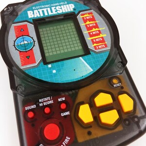 Vintage Battleship Electronic Handheld Video Game 1990s Milton Bradley ...