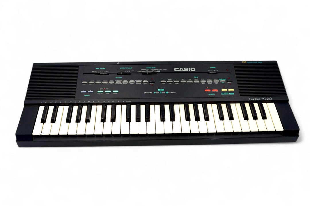 Vintage Casio MT-240 Keyboard Midi Synthesizer Circuit Bending 1980s ...