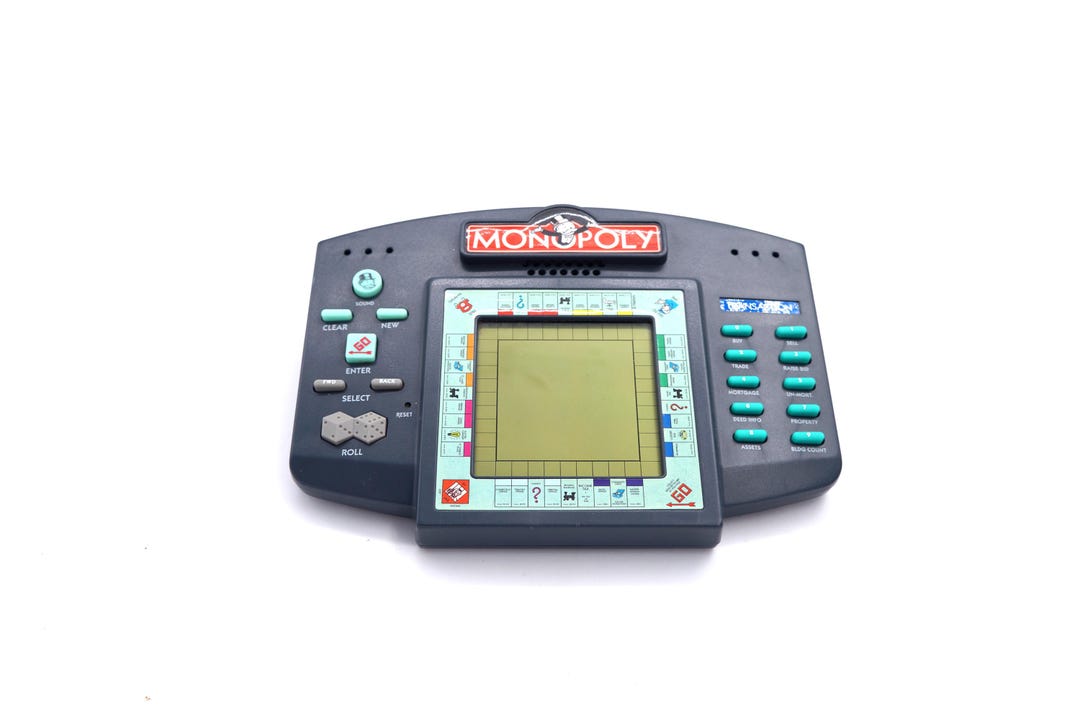 Vintage 1997 Hasbro Monopoly Handheld Video Game 1990s 90s Hasbro Games ...