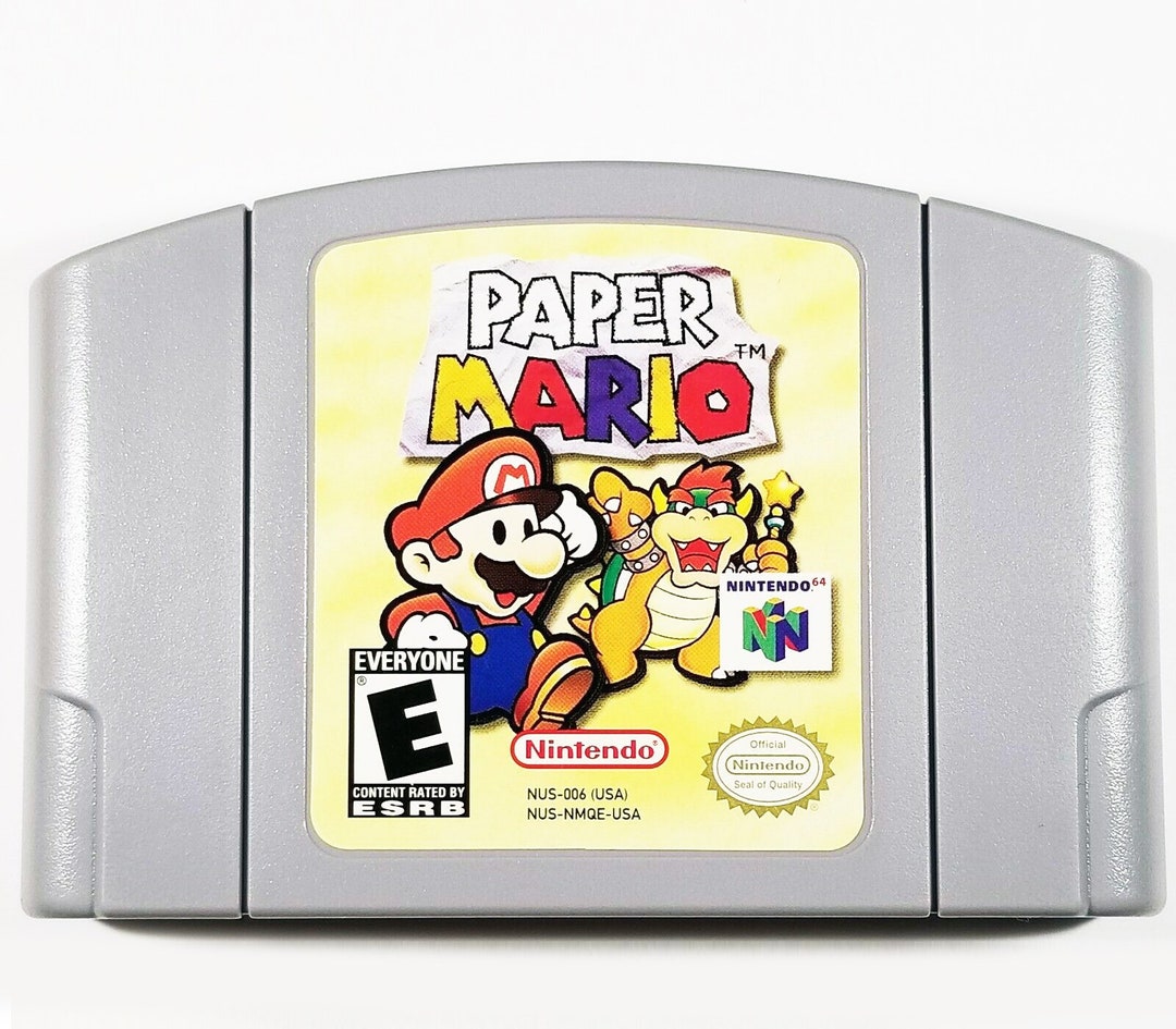 Vintage Paper Mario Nintendo 64 Tested Works Very Clean N64 Video Game ...