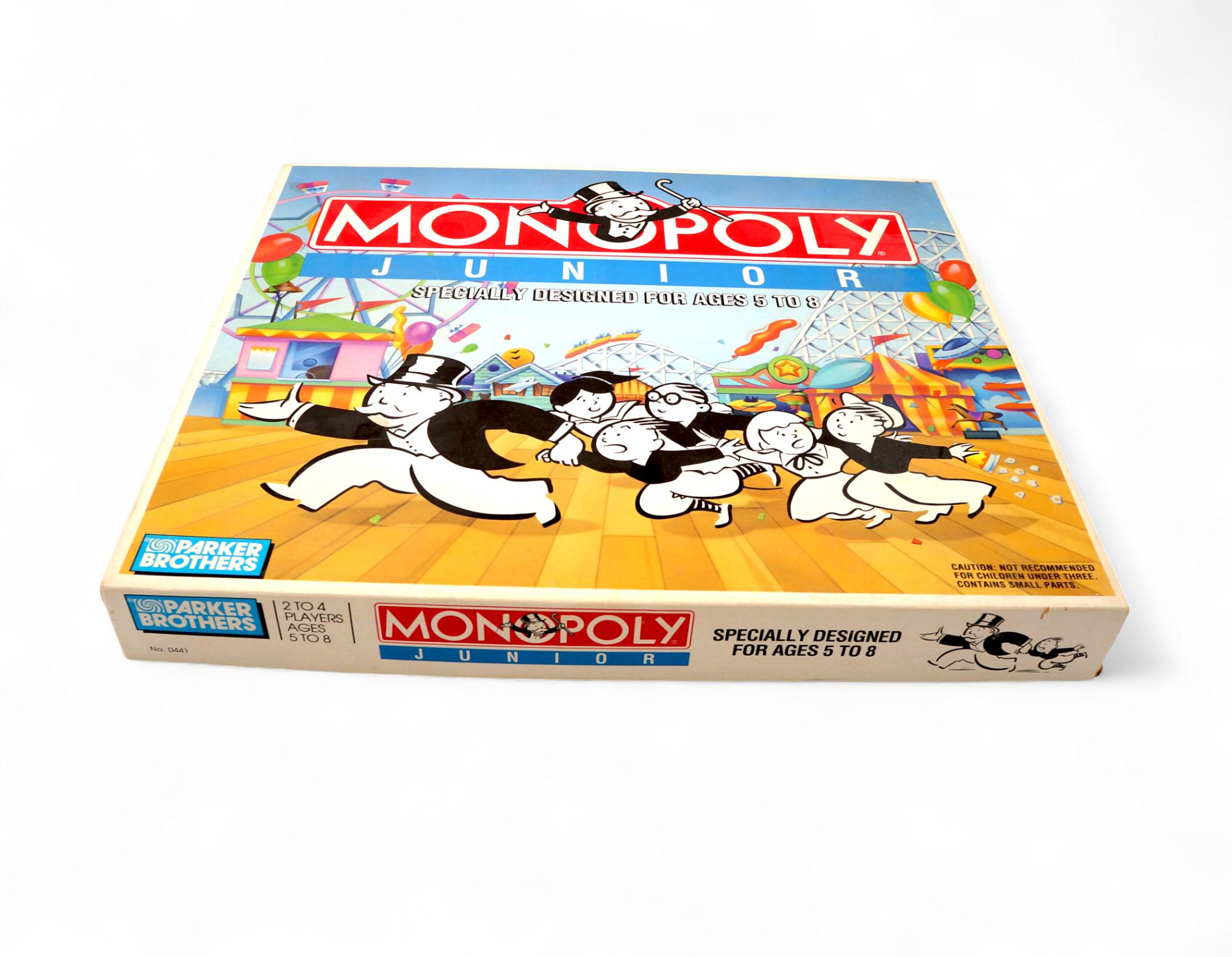 Vintage 1990 Parker Brothers Monopoly Jr. Board Game Complete 1990s 90s ...
