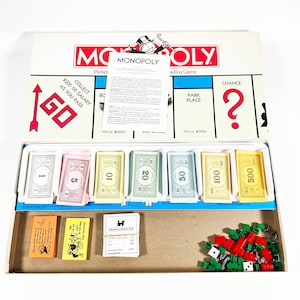 Vintage 1985 Monopoly by Parker Brothers 100% Complete Board Game 80s ...