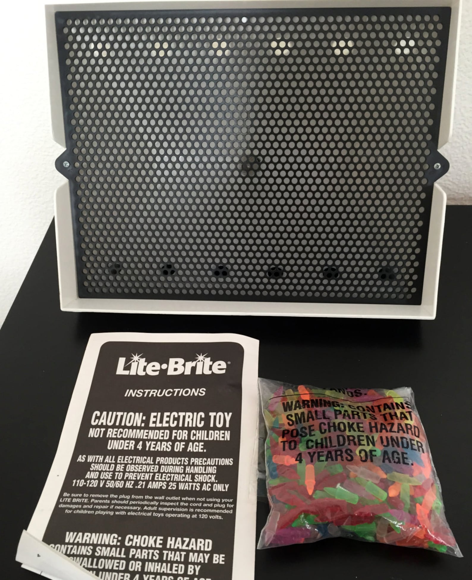 Vintage Lite Brite Game With Unused Art Sheet and Lots of Pegs | Etsy