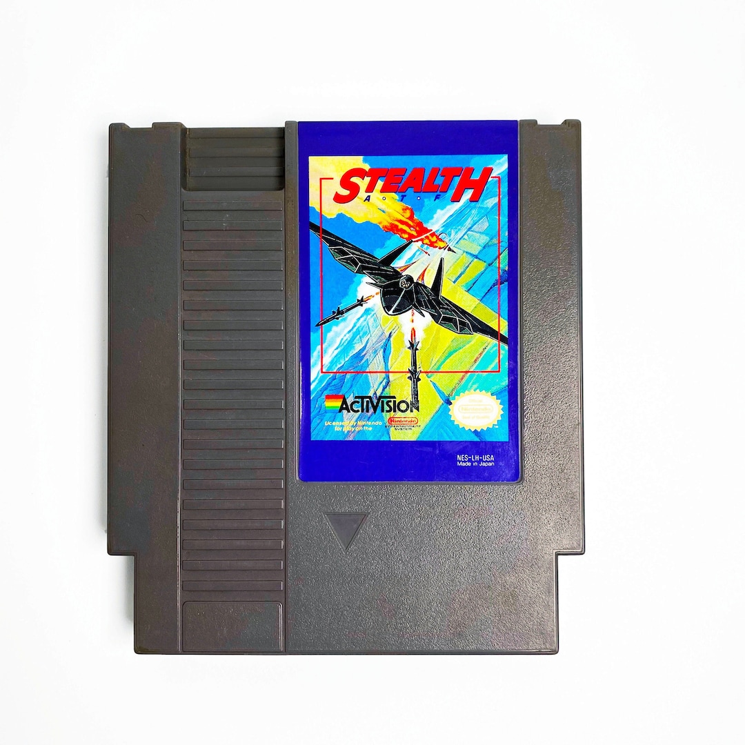 Vintage Original Nintendo NES Stealth ATF 1989 Video Game Rare Tested ...