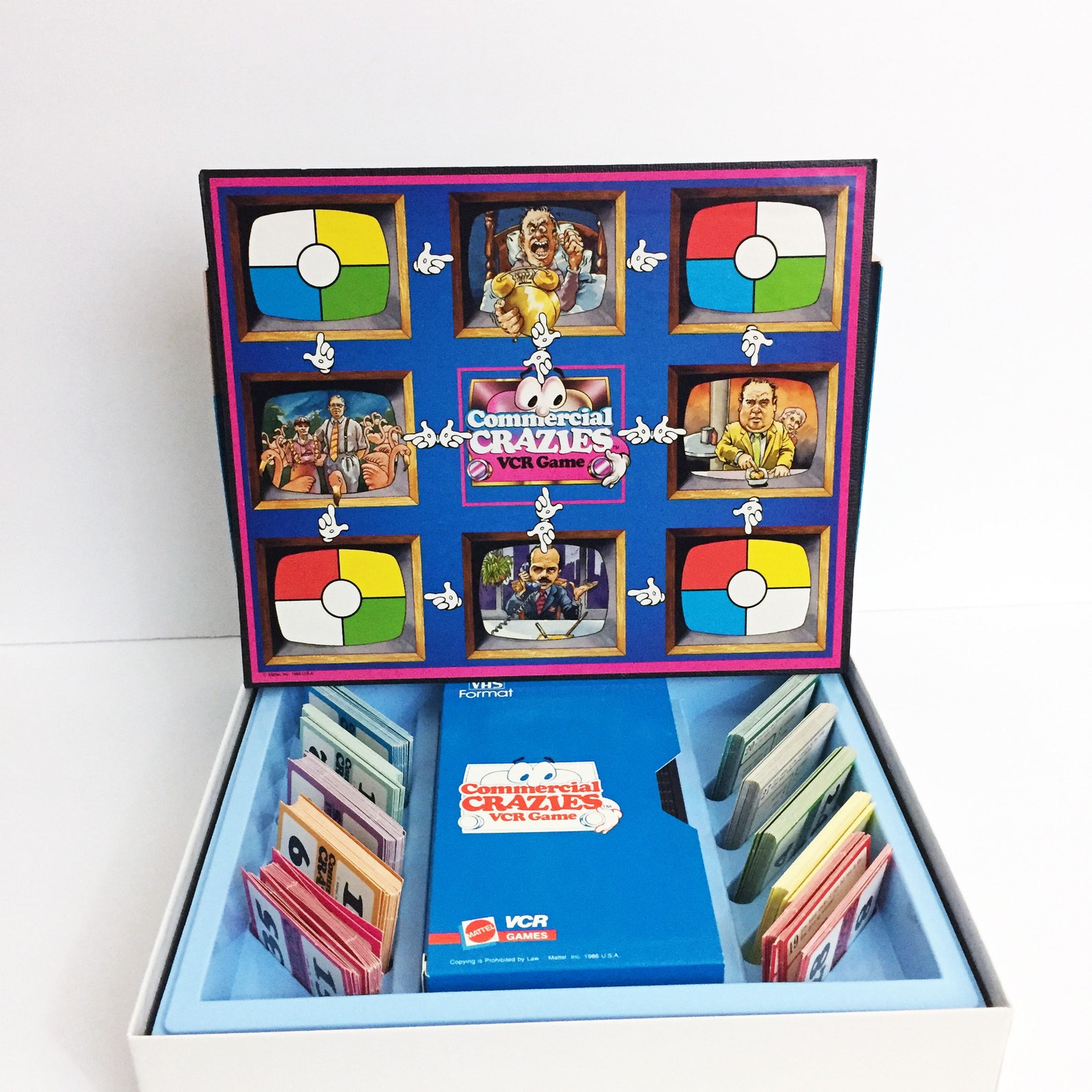Vintage Mattel Commercial Crazies VCR Video Board Game Complete VHS ...