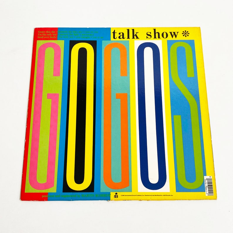 Vintage the Go Gos Talk Show LP Record Vinyl Album Excellent - Etsy