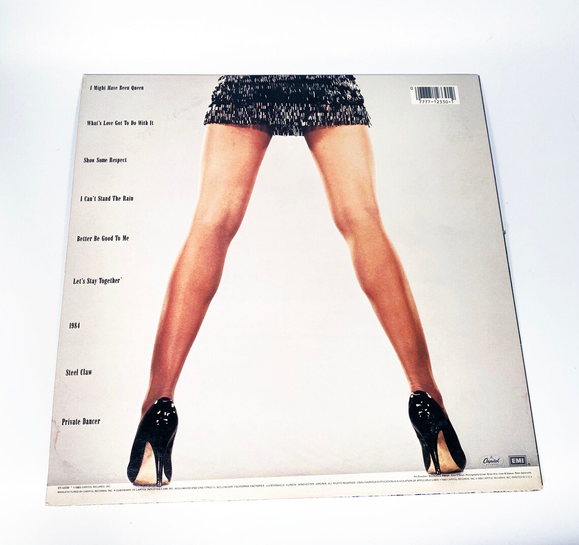 Original Tina Turner Private Dancer Vinyl Record LP 1984 Album 12" 80s ...
