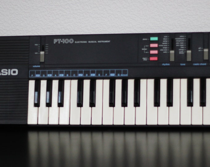 Vintage Casio PT-100 Keyboard Synthesizer Circuit Bending 1980s Synth ...