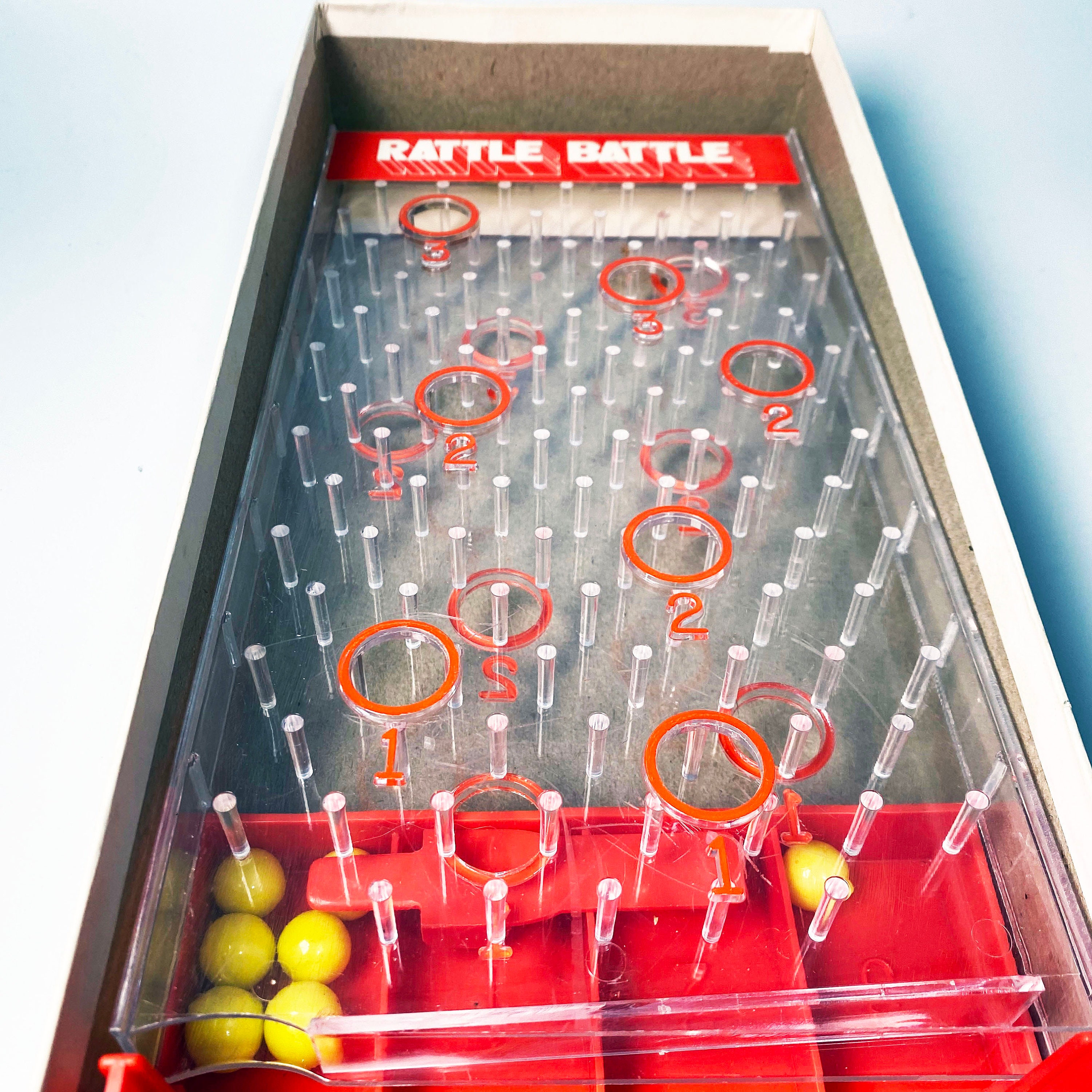 Vintage 1970 Rattle Battle Marble Game Board Game 100% - Etsy