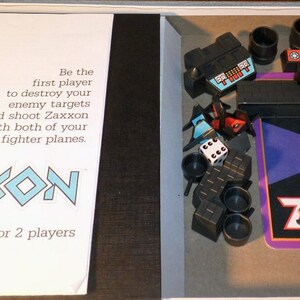 Vintage Zaxxon by Sega Board Game 1982 Toy 100% Complete 80s Toy Arcade ...