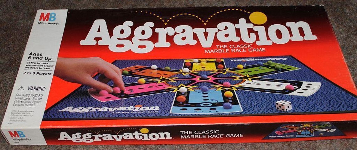 Vintage Aggravation Board Game 100% Complete 1989 Toy - Etsy