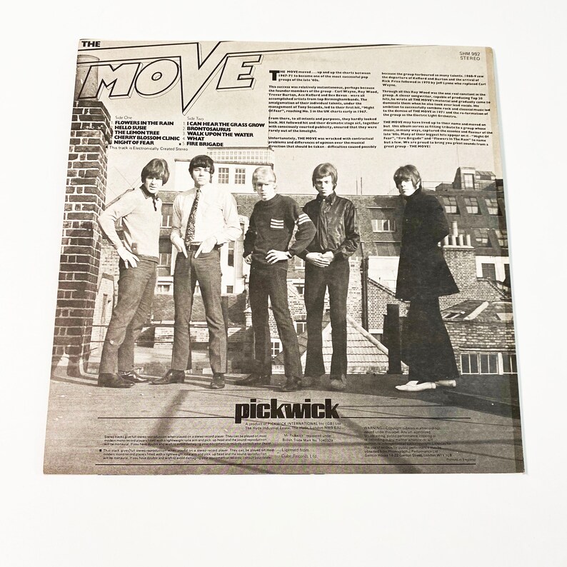 Vintage the Move Greatest Hits Vol 1 Vinyl LP Record Vinyl - Etsy