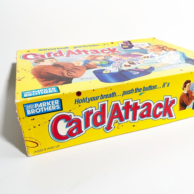 Vintage 1991 Card Attack Board Game Parker Brothers Rare 100% | Etsy