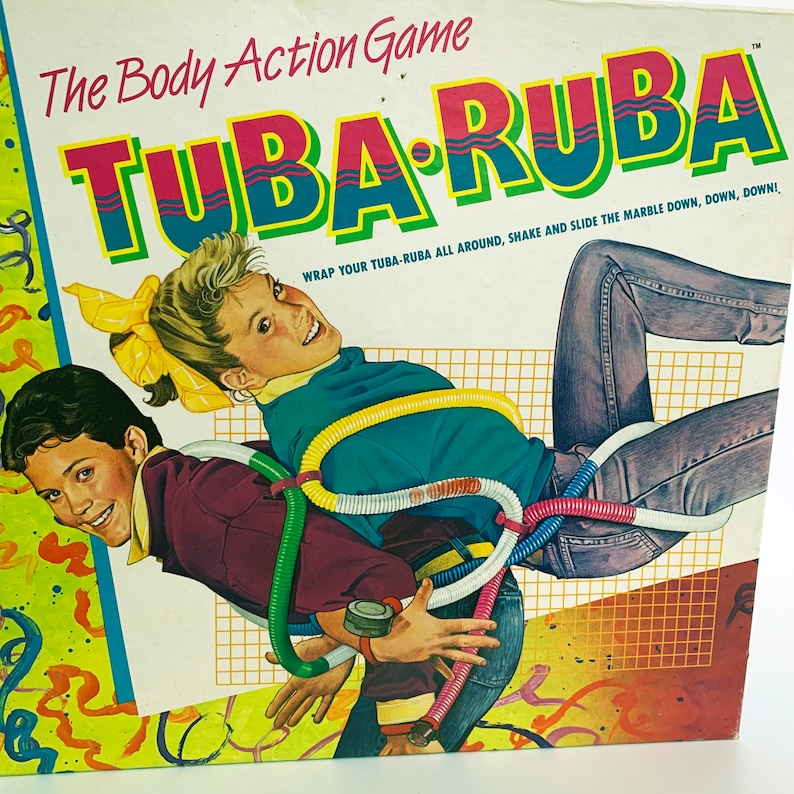 Vintage Tuba Ruba Board Game Complete the Body Action Game 1987 80s - Etsy